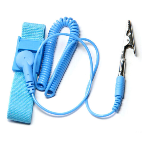 Anti Static Wrist Band, Anti Allergenic Fabric, Blue, 2.4m Cord ... Anti Static Wrist Band, Anti Allergenic Fabric, Blue, 2.4m Cord ...